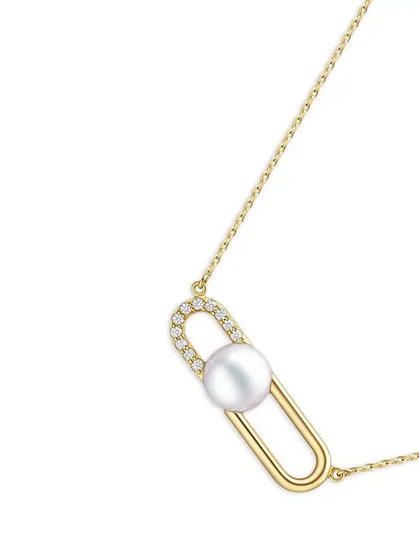 TASAKI 18kt Yellow Fine Link Pearl Necklace