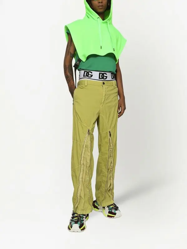 Dolce & Gabbana Zip-detailed Tapered Trousers