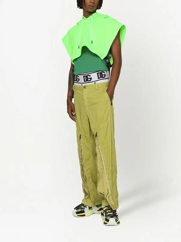 Dolce & Gabbana Zip-detailed Tapered Trousers