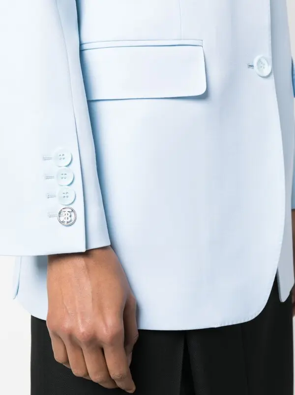 Burberry Single-breasted Wool Blazer