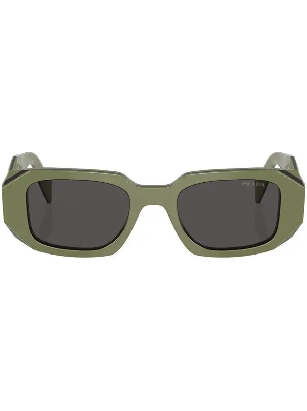 Prada Rectangle-frame Sunglasses - Green