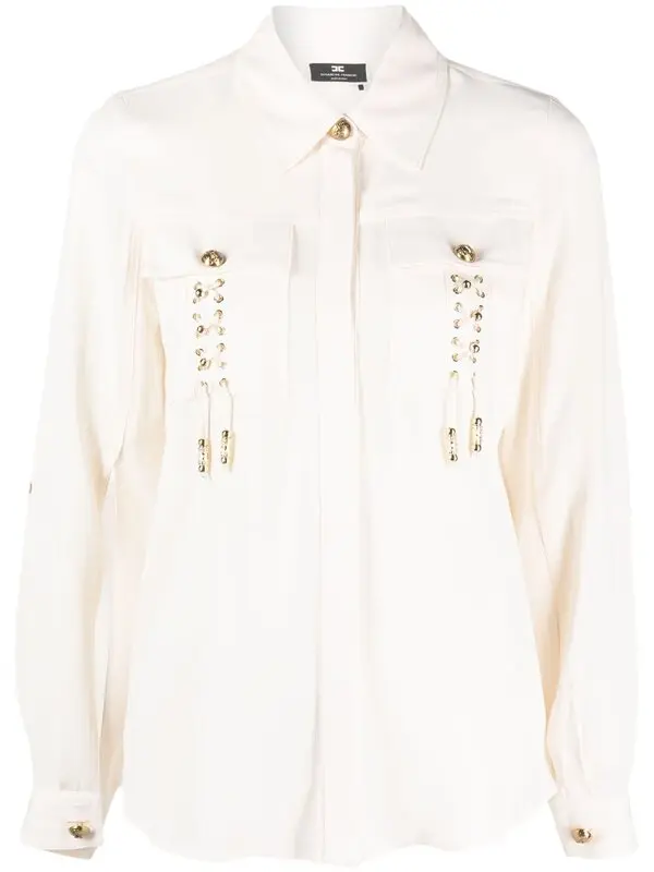 Elisabetta Franchi Criss-cross Detail Shirt