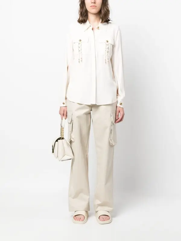 Elisabetta Franchi Criss-cross Detail Shirt