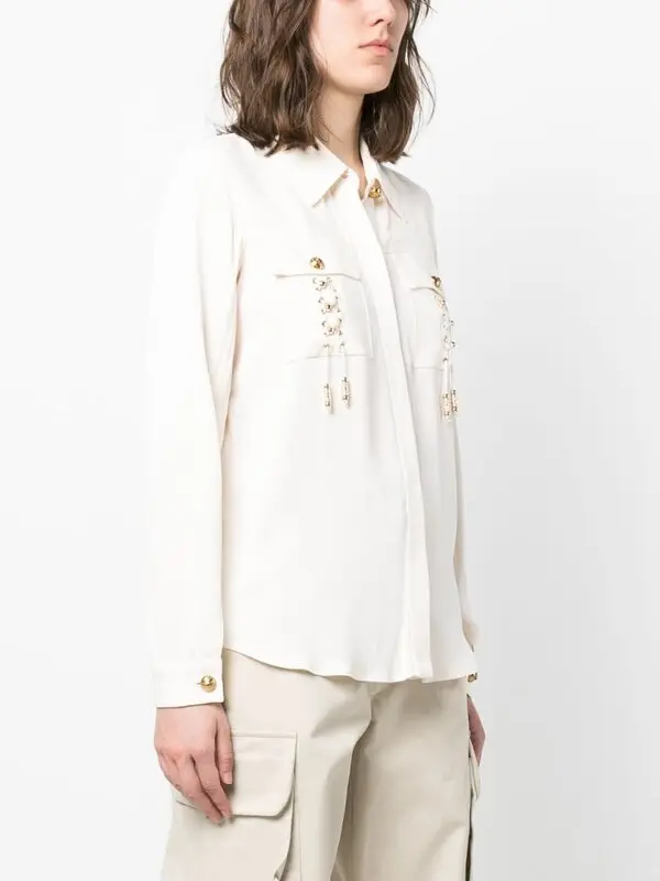 Elisabetta Franchi Criss-cross Detail Shirt