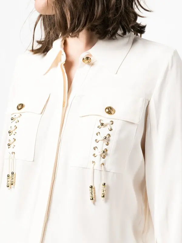 Elisabetta Franchi Criss-cross Detail Shirt