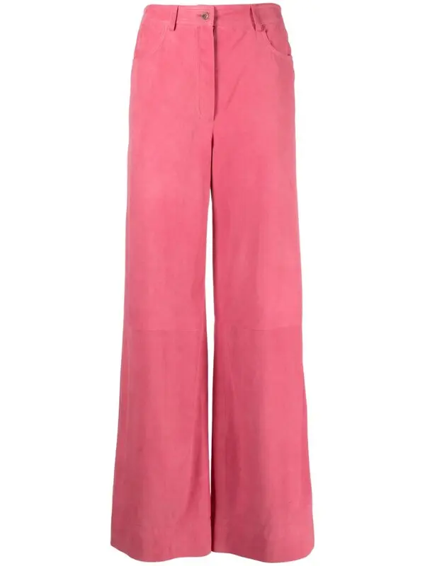 Alberta Ferretti Palazzo Trousers - Pink