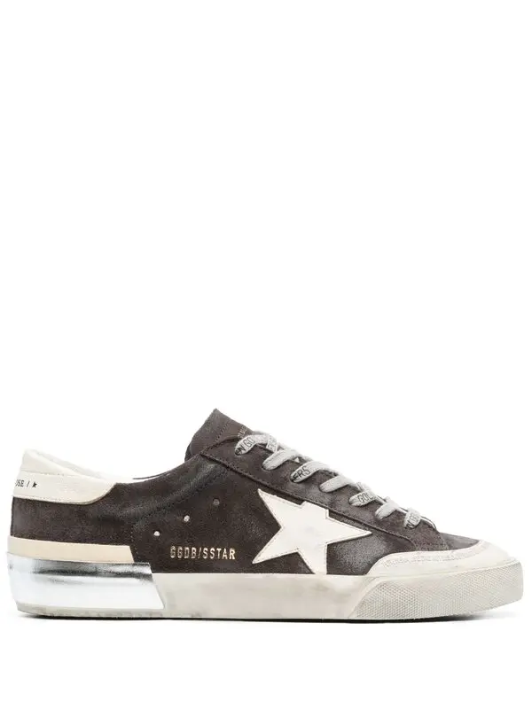 Golden Goose Super-star Suede Sneakers - Grey