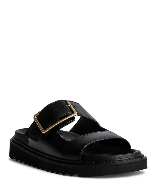 Zadig&Voltaire Alpha Cecilia Black Slide Sandals