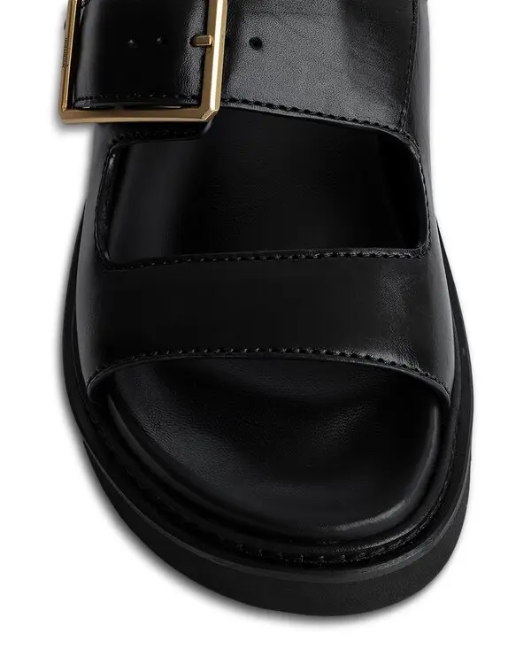 Zadig&Voltaire Alpha Cecilia Black Slide Sandals
