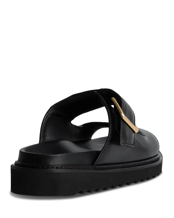 Zadig&Voltaire Alpha Cecilia Black Slide Sandals