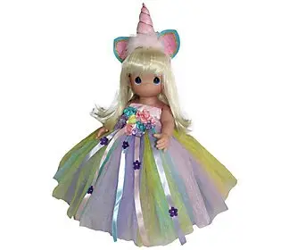 PRECIOUS MOMENTS The Doll Maker Unicorn Wishes & Dreams 16' Doll - One-color