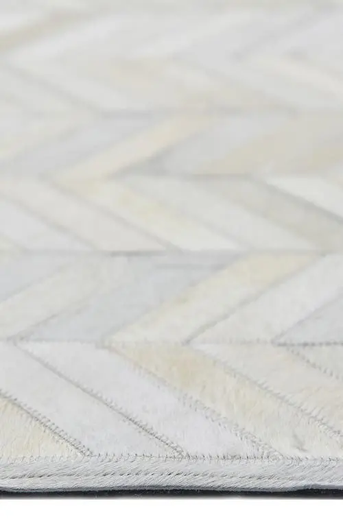 SOLO RUGS Meir Genuine Calf Hair Area Rug