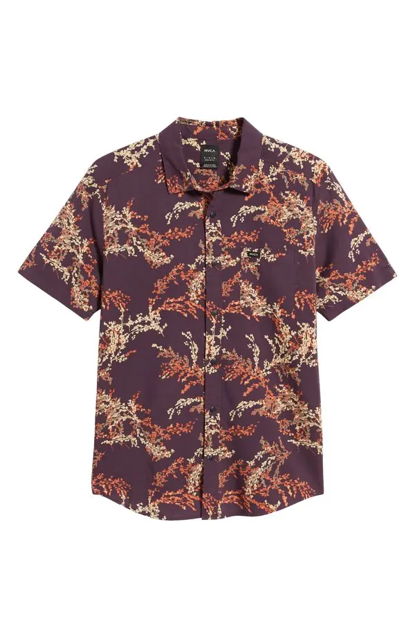 Rvca Anytime Short Sleeve Button-up Shirt
