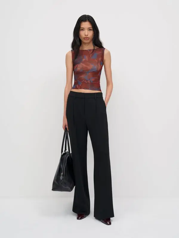 REFORMATION Dusk Knit Top - Blue