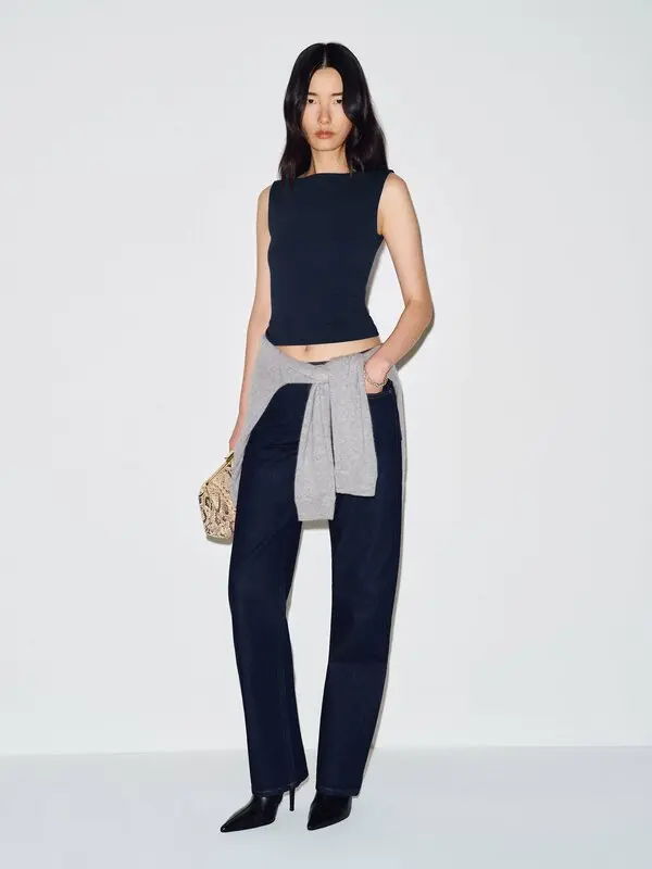 REFORMATION Dusk Knit Top - Blue