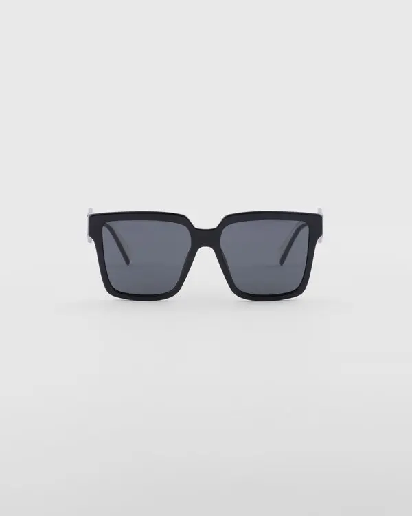 Prada Sunglasses With Logo - Slate Gray Lenses