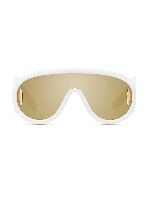 Loewe Paula's Ibiza Mask Sunglasses - Ivory Brown Mirror