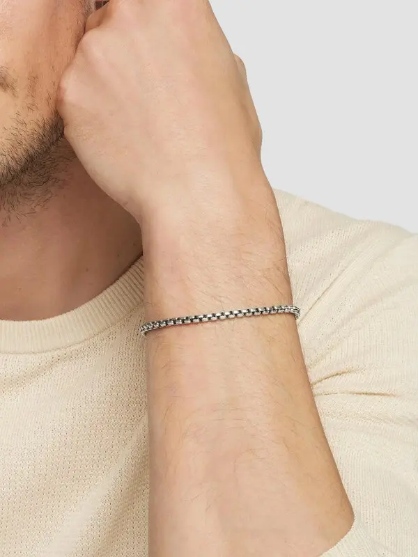 David Yurman Box Chain Bracelet - Silver