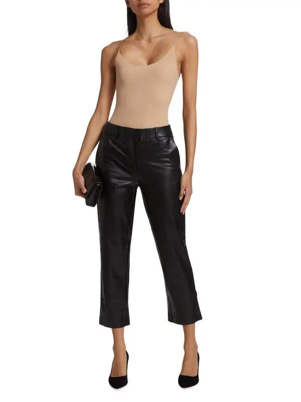 Commando Cropped Faux Leather Pants