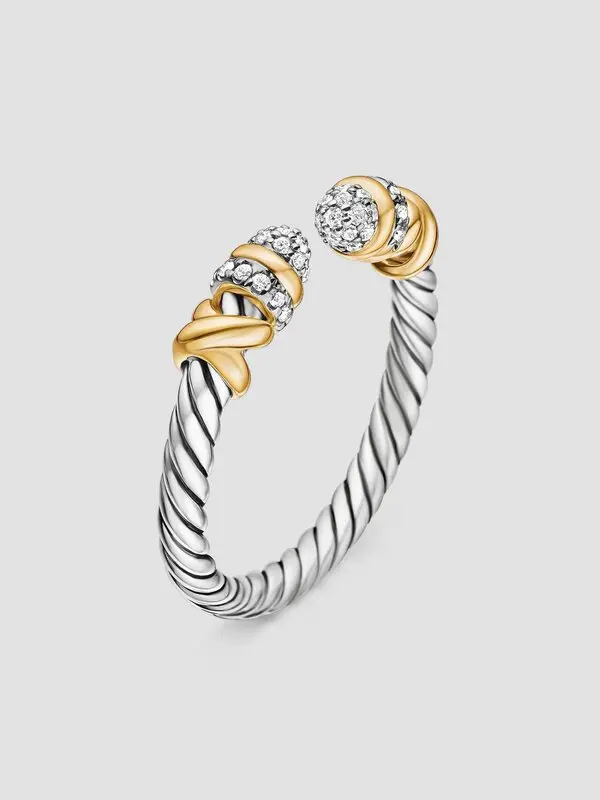 David Yurman Petite Helena Open Ring In Sterling Silver
