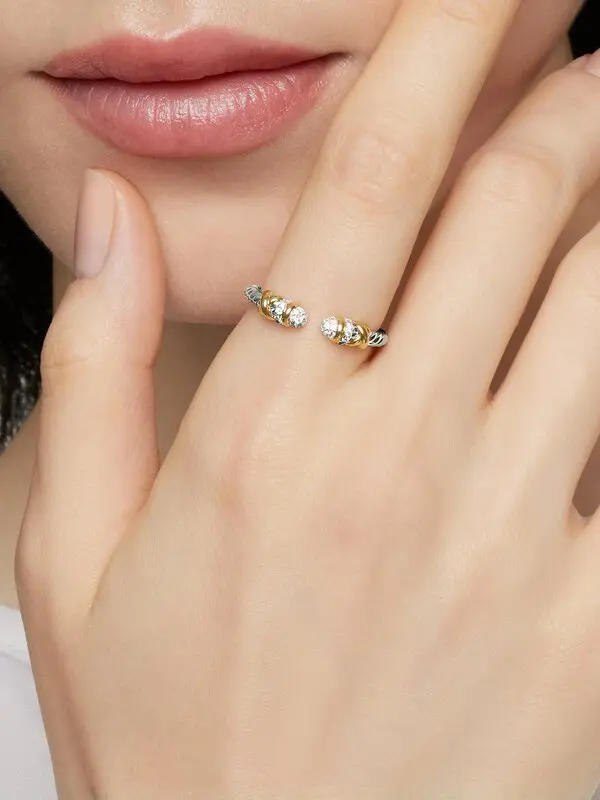 David Yurman Petite Helena Open Ring In Sterling Silver