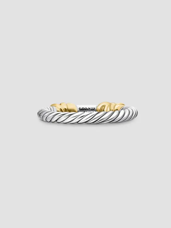 David Yurman Petite Helena Wrap Band Ring In Sterling Silver