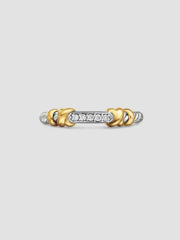 David Yurman Petite Helena Wrap Band Ring In Sterling Silver