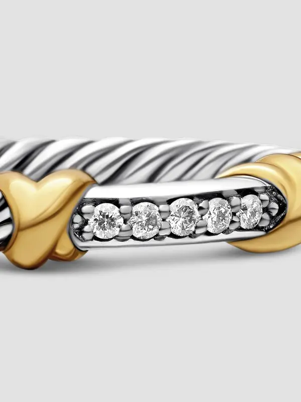 David Yurman Petite Helena Wrap Band Ring In Sterling Silver