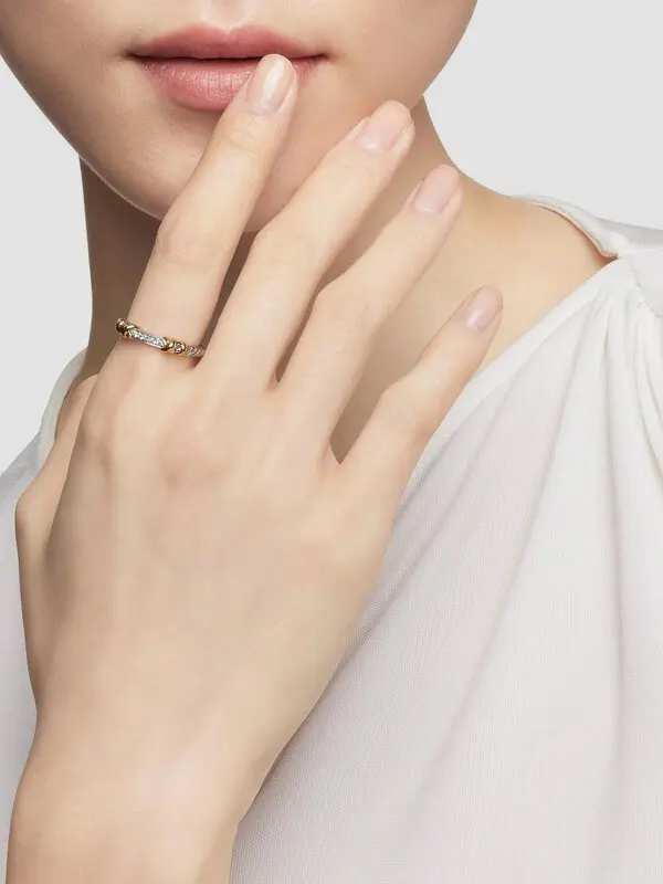 David Yurman Petite Helena Wrap Band Ring In Sterling Silver