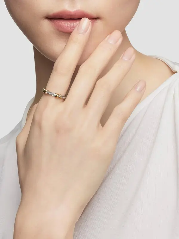 David Yurman Petite Helena Wrap Band Ring In Sterling Silver