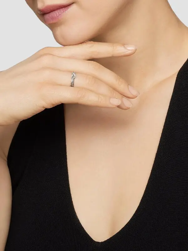 David Yurman Petite X Ring - Diamond