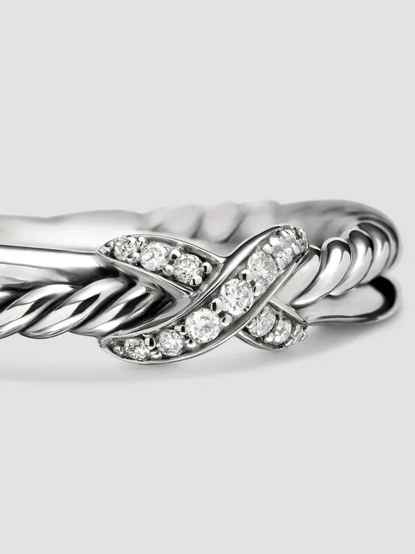 David Yurman Petite X Ring - Diamond