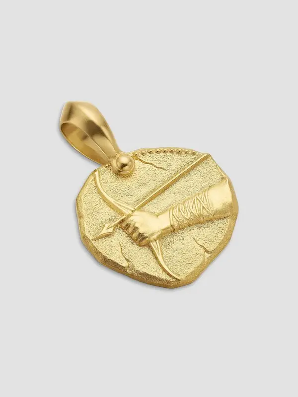 David Yurman Sagittarius Amulet In 18k Yellow 27mm