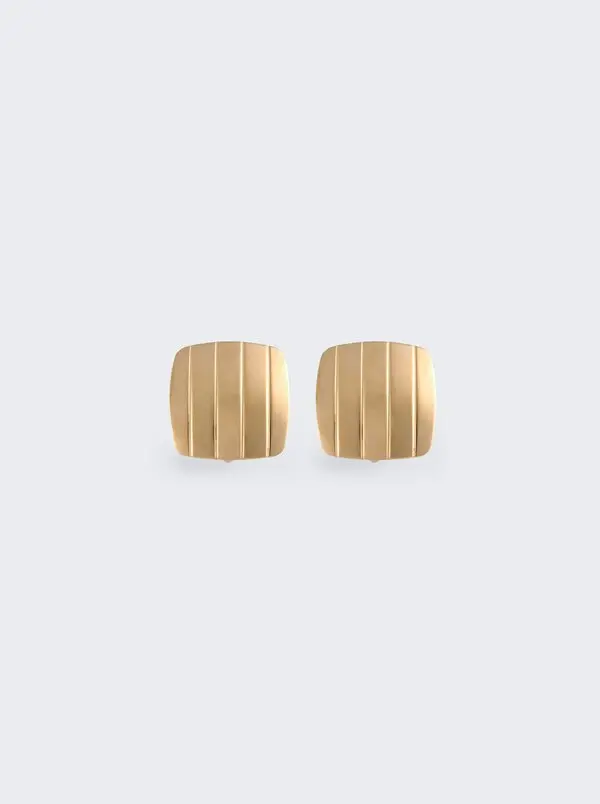 IVI Slot Clip-on Earrings - Gold