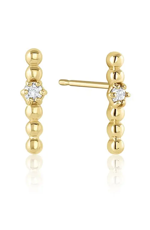 SET & STONES Valencia Diamond Stud Earrings - Yellow Gold