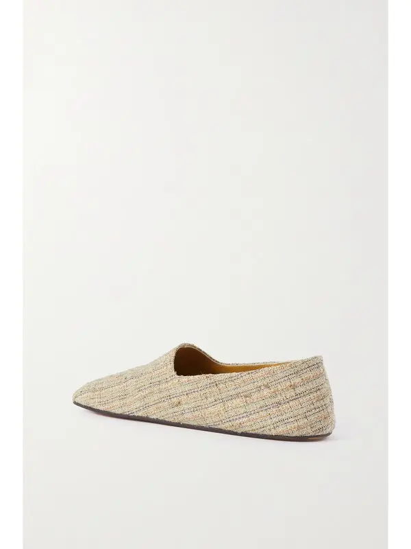 Loro Piana Andria Canvas Loafers