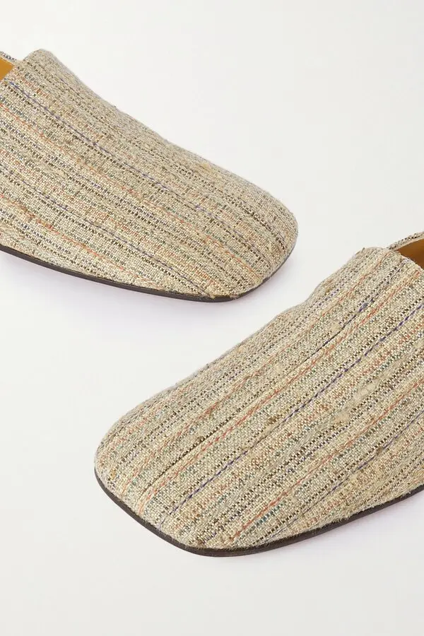 Loro Piana Andria Canvas Loafers