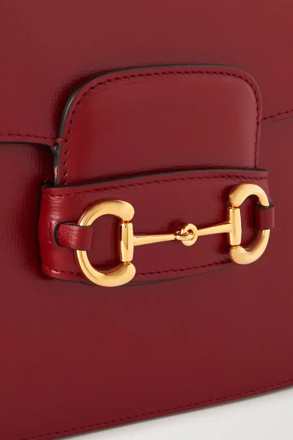 Gucci Horsebit 1955 Textured-leather Shoulder Bag
