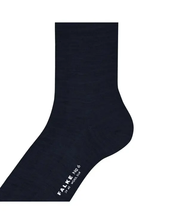 Falke No. 6 Merino Wool, Silk & Nylon Dress Socks - Dark Navy
