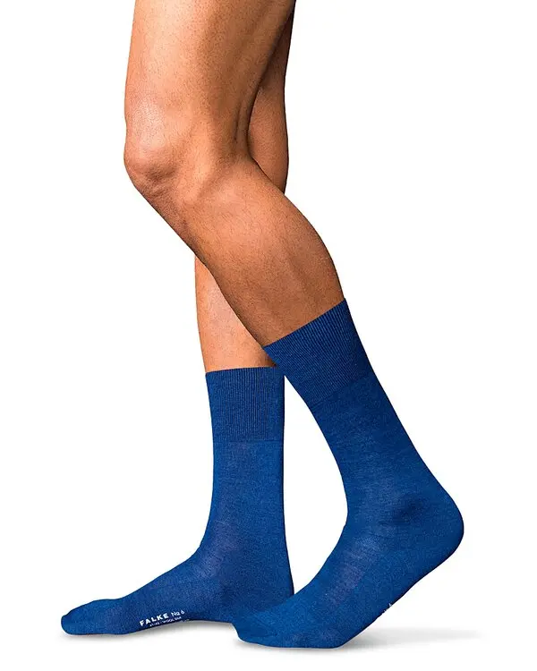 Falke No. 6 Merino Wool, Silk & Nylon Dress Socks - Royal Blue
