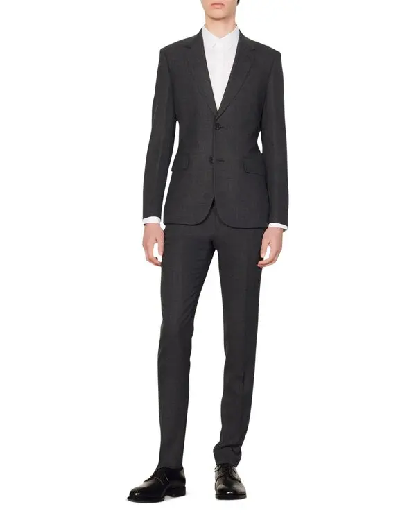 Sandro Legacy Gray Suit Jacket - Mocked Grey