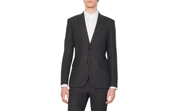 Sandro Legacy Gray Suit Jacket - Mocked Grey