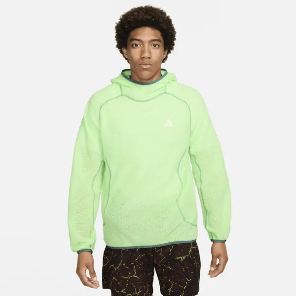 Nike Acg "wolf Lichen" Mid-layer Top - Green