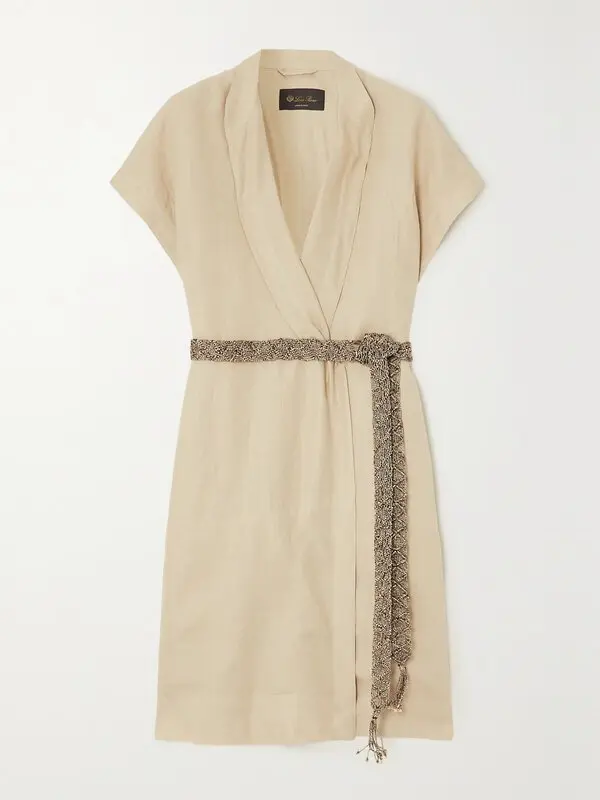 Loro Piana Draped Linen Vest - Neutrals