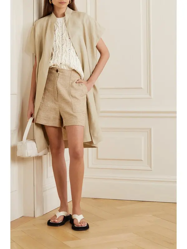 Loro Piana Draped Linen Vest