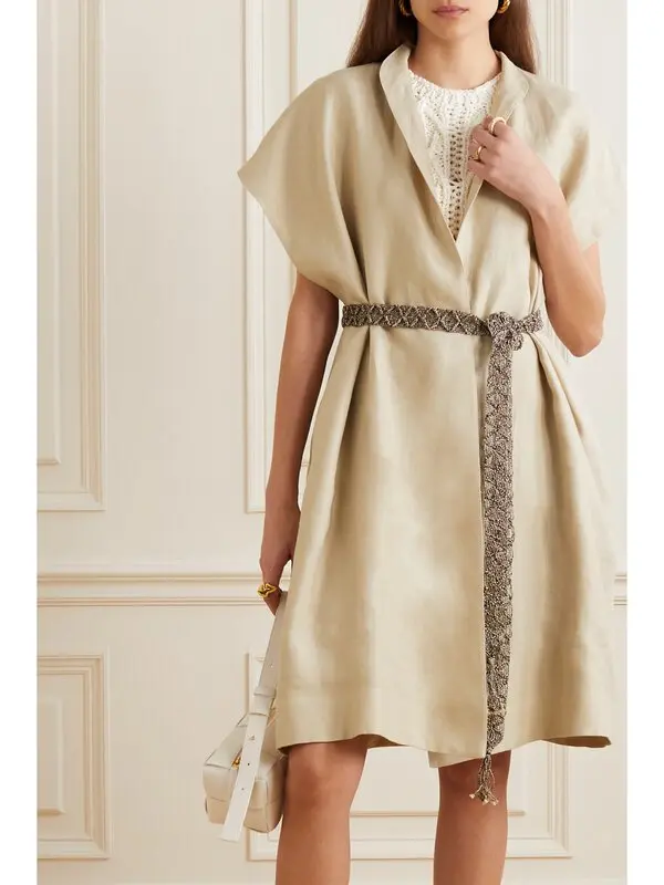 Loro Piana Draped Linen Vest