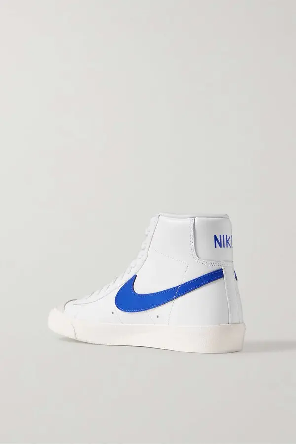 Nike Blazer Mid '77 Vintage Suede-trimmed Leather Sneakers