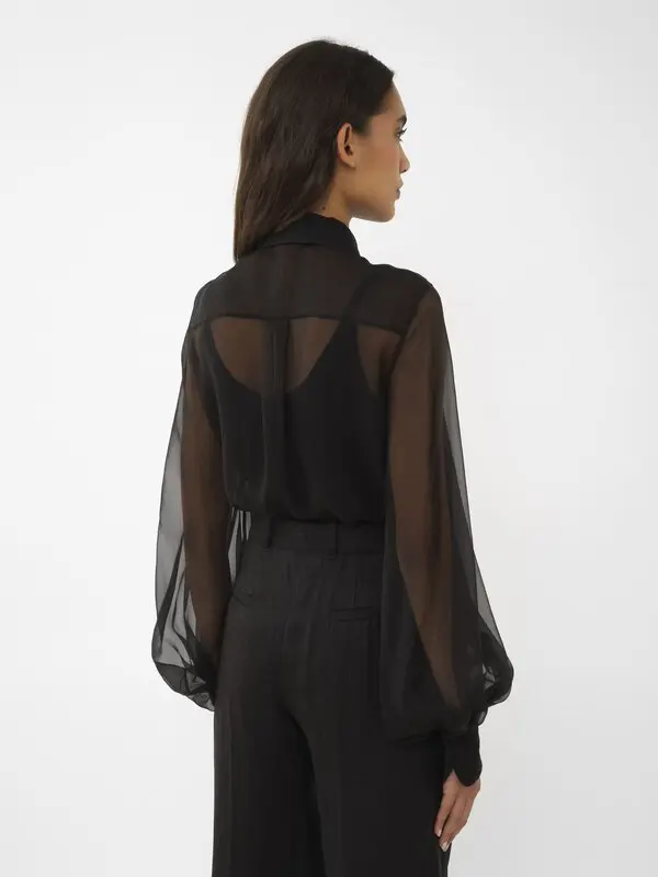 Chloé Gathered-sleeve Blouse