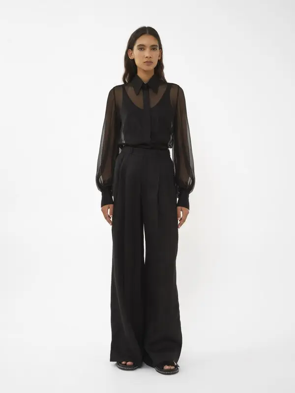 Chloé Gathered-sleeve Blouse