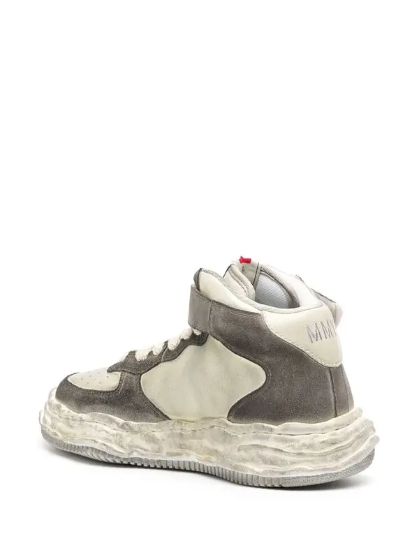 Mihara Yasuhiro Wayne Brushed Suede High-top Sneakers - Grey